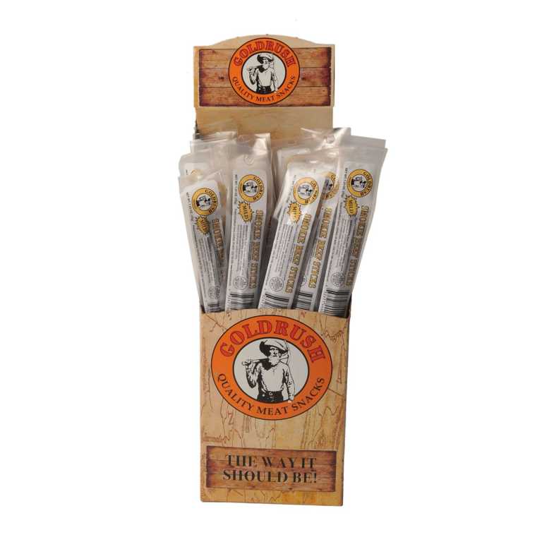 1.25 oz Wrapped Beef Sticks 24 ct. - Goldrush Jerky