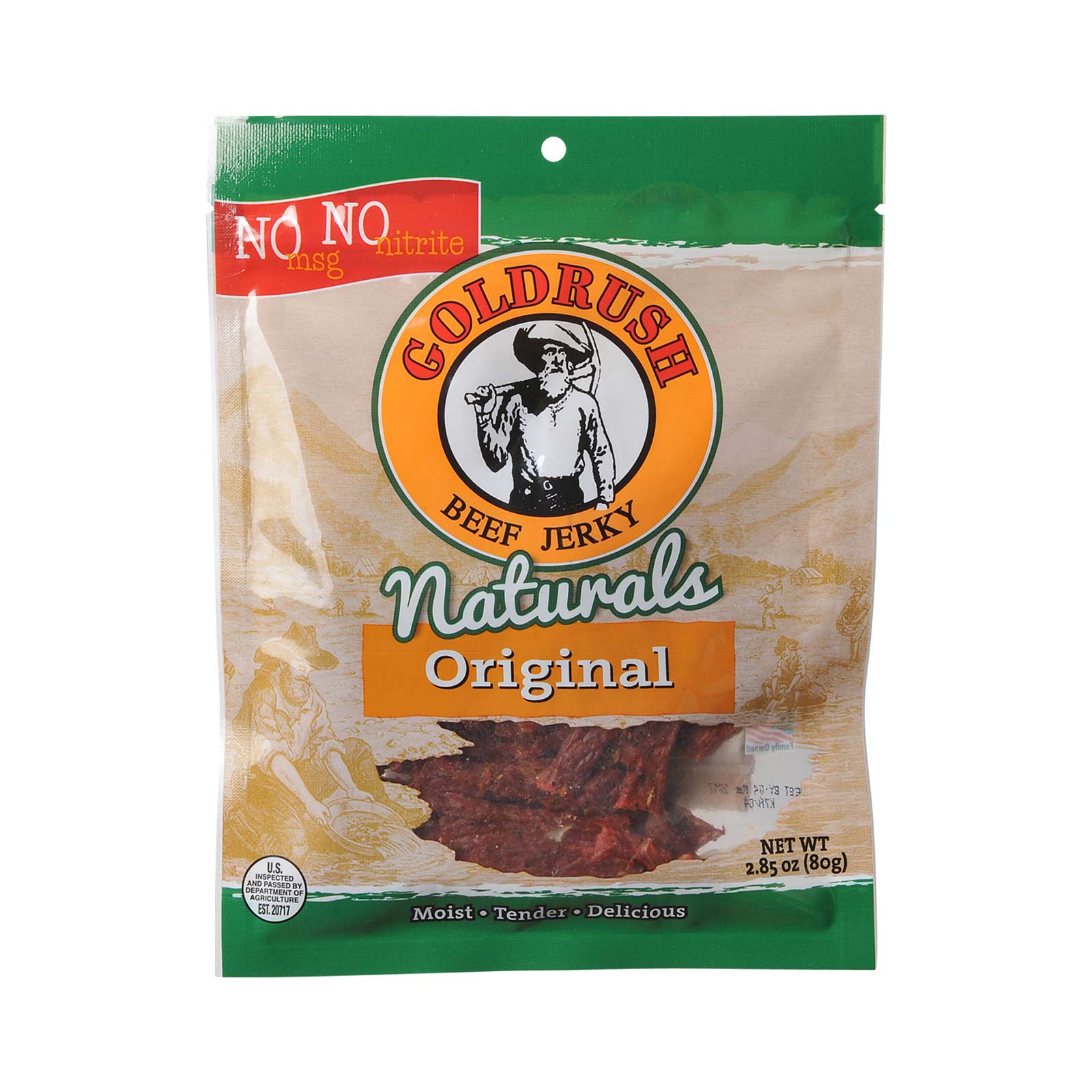 2.85 oz. Natural Line Beef Jerky - Goldrush Jerky
