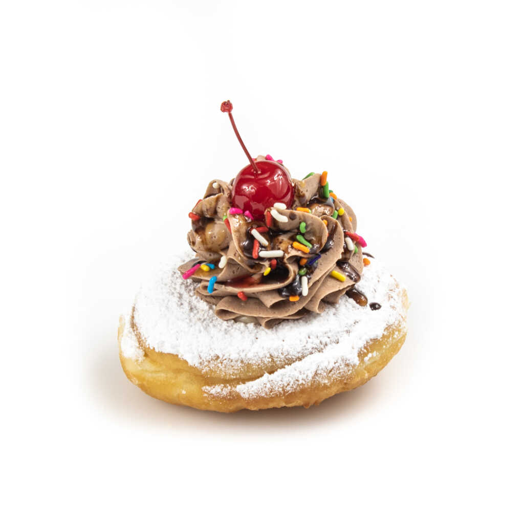 Banana Split Chocolate Cream Donut - Jack Frost Donuts