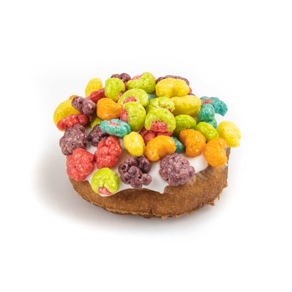 Trix Cereal Topped Cake Donut - Jack Frost Donuts