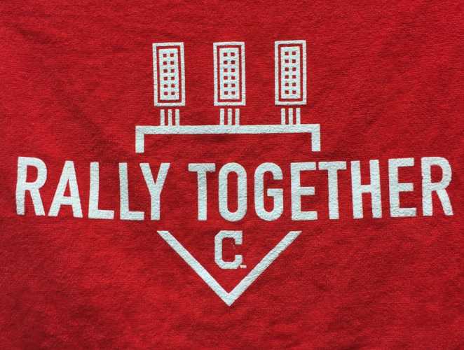 Another Red Rally Towel - Nickels and Dimes with Nancy