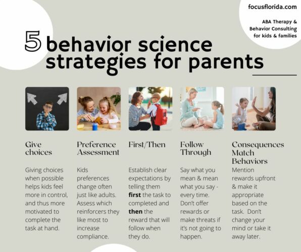 Fort Myers ABA Therapists Provide Behavior Science Strategies for Parents - Focus Therapy
