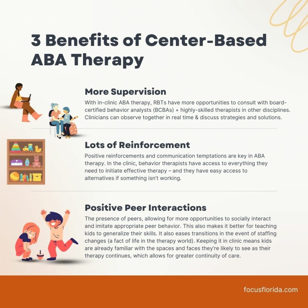 Benefits of "Center-Based" Fort Myers ABA Therapy - Focus Therapy