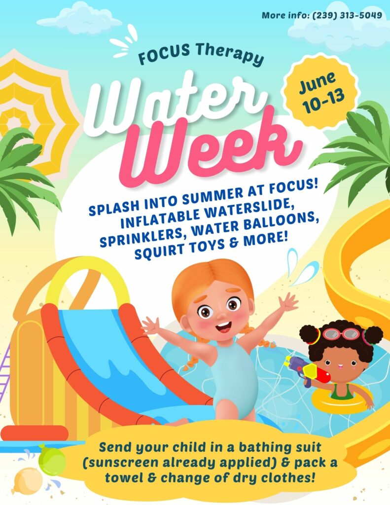FOCUS WATER WEEK JUNE 10-13! - Focus Therapy