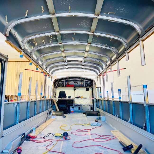School Bus Conversion - Studio: Express RV Renovations & Bus ...