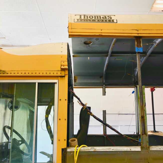 School Bus Conversion - Studio: Express RV Renovations & Bus ...